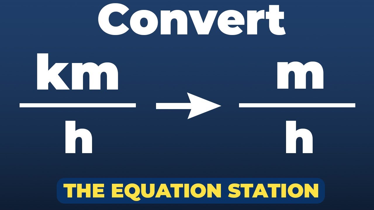 How to convert kilometers per hour to meters per hour | Physics ...