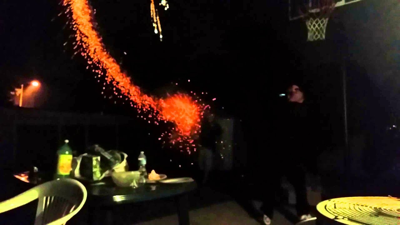Mars Rocket Firework in Hand - YouTube