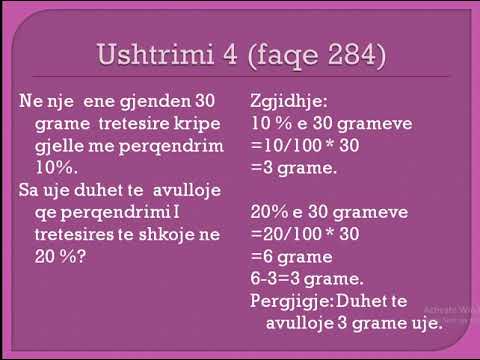 TEMAT: 1- ZBATIME TE PERQINDJES NE PROBLEMA. 2- USHTRIME PER ...