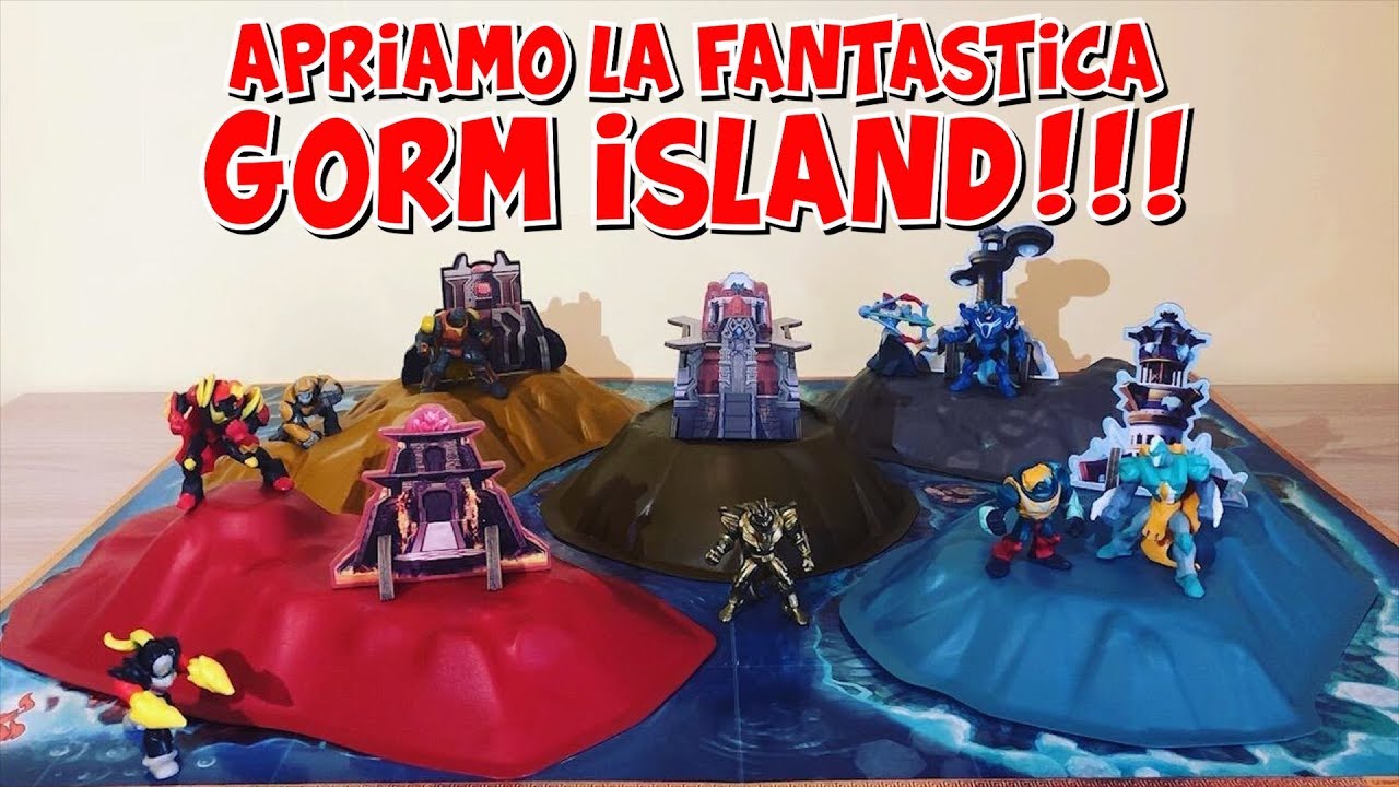 GORMITI PLAYSET - GORM ISLAND! Con i PERSONAGGI della SECONDA SERIE ...