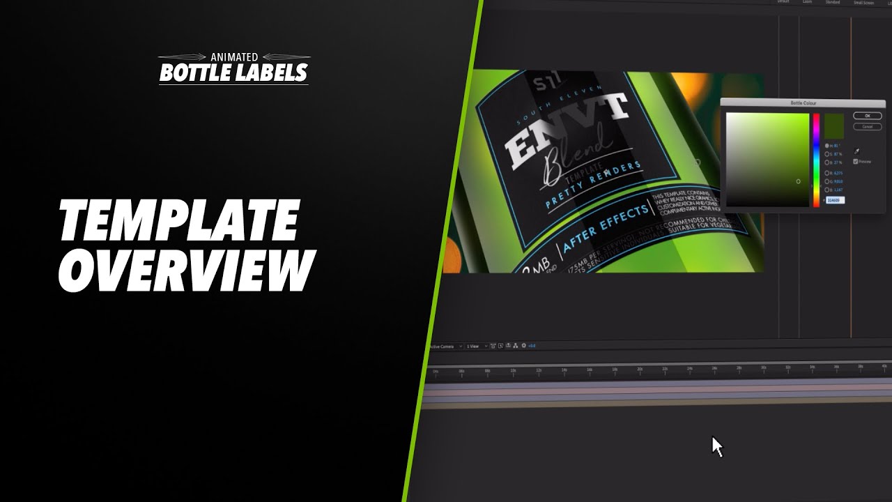 Animated Bottle Labels - After Effects Tutorial - YouTube