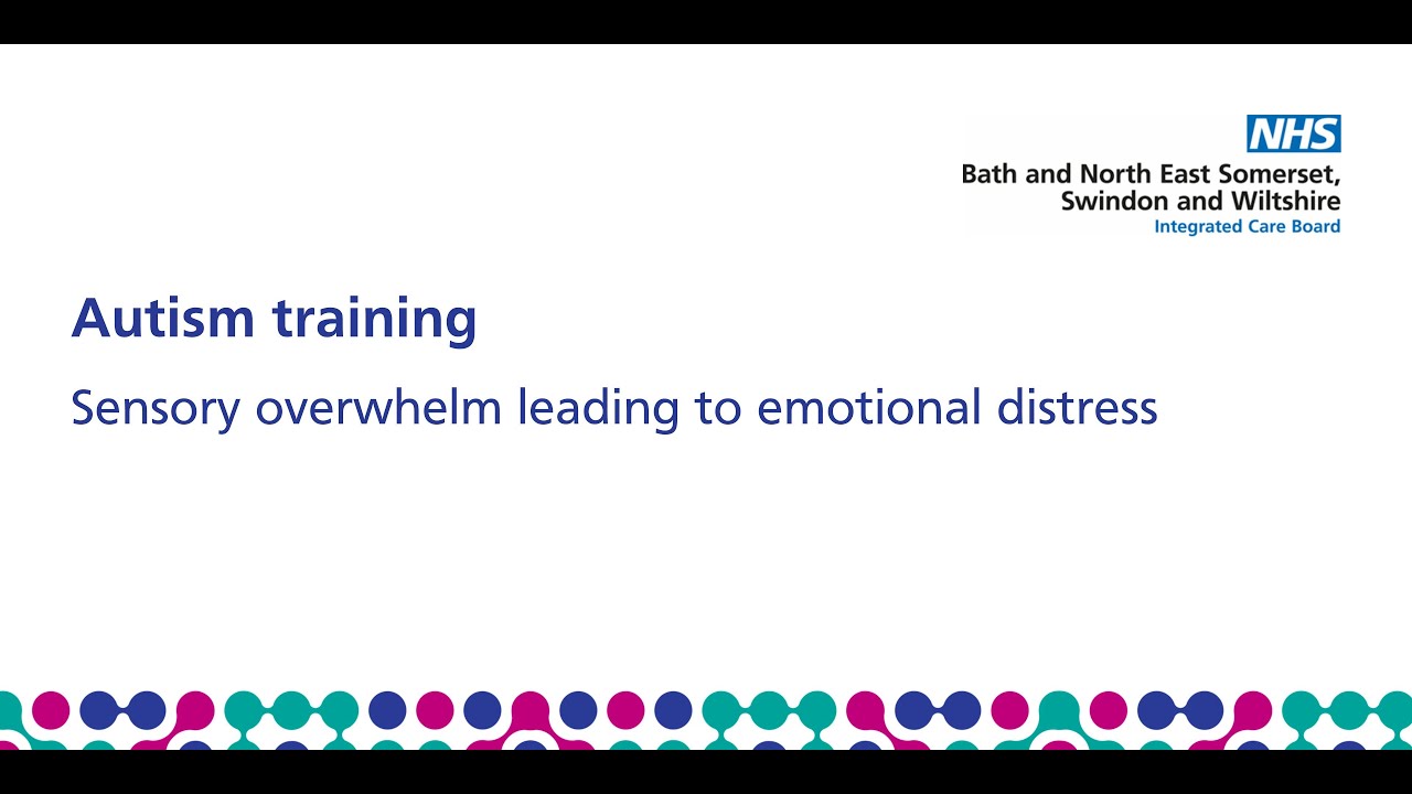 BSW Autism Training - Sensory overwhelm leading to emotional distress ...