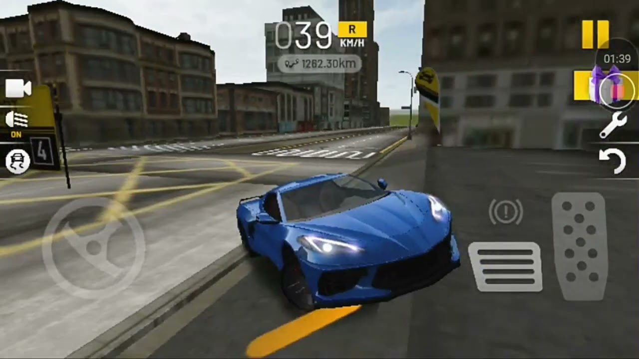 Lamborghini sport car || stunt Driving || Extreme car Driving simulator ...