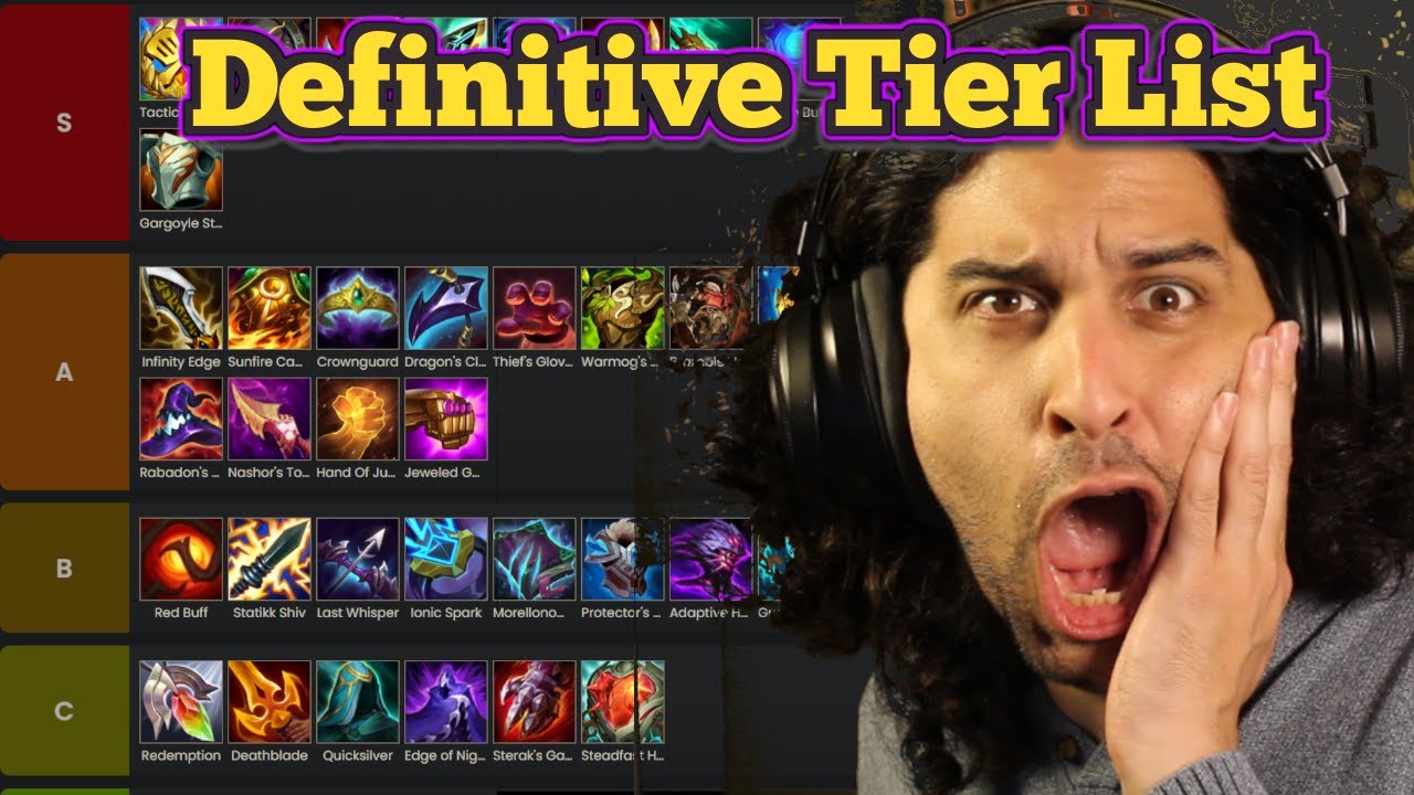All TFT ITEMS tier list for patch 14.7b, Inkborn Fables. - YouTube