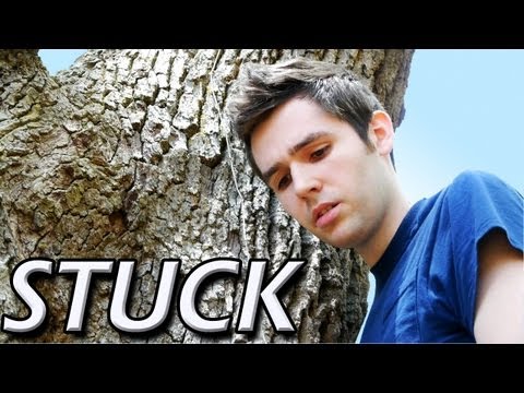 GUY STUCK IN TREE!