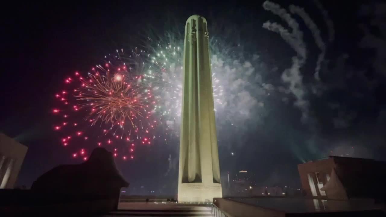 VIDEO: Fireworks light up sky at National World War I Museum and ...