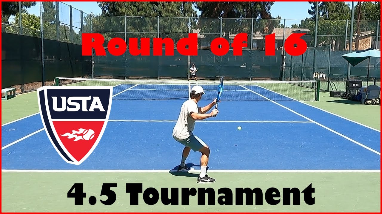 USTA 4.5 Tournament: Round of 16 - UTR 7 Ben V.S. UTR 8 Andrew - YouTube