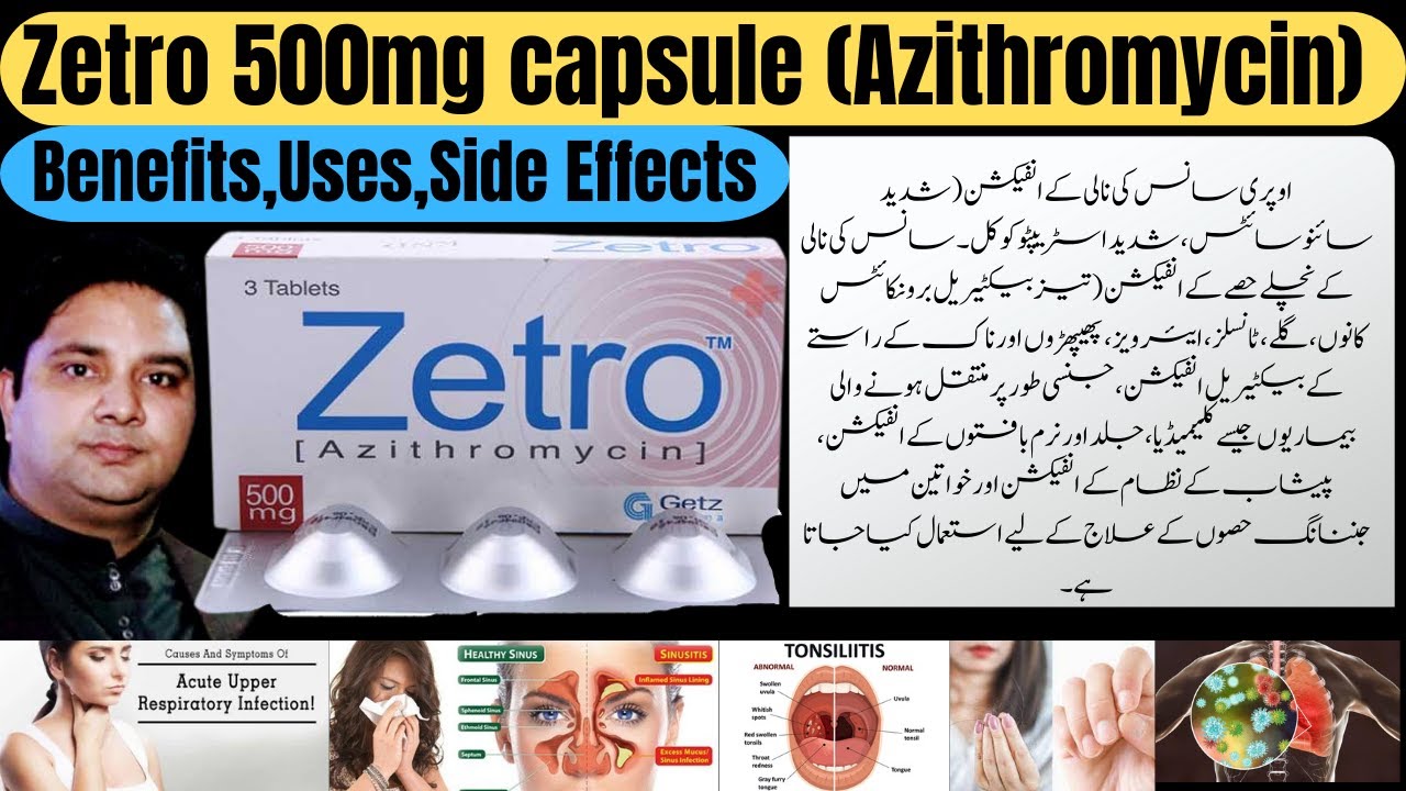 Zetro 500mg tablet uses benefits and side effects in urdu/hindi By ...