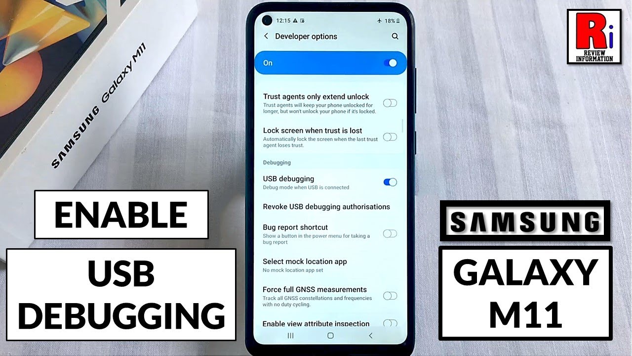 How to Enable USB Debugging on Samsung Galaxy M11 - YouTube