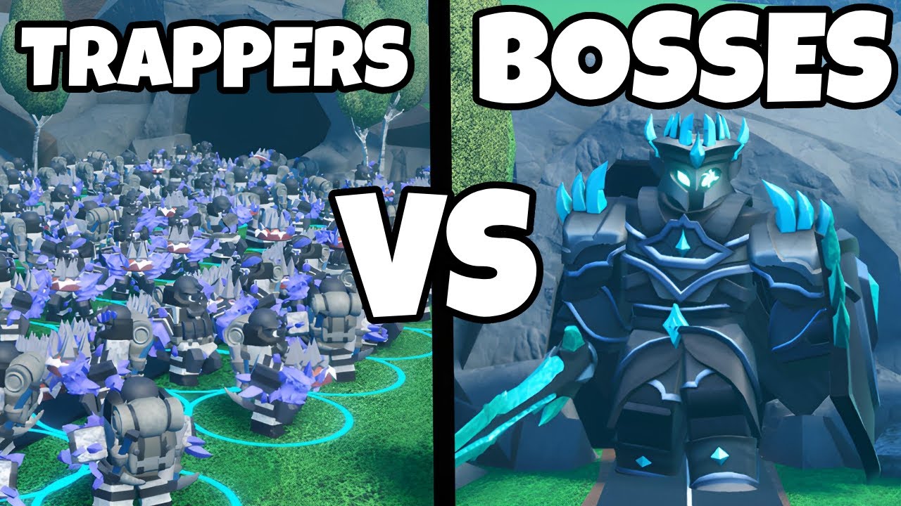 100 TRAPPERS vs ALL BOSSES in Roblox Tower Defense Simulator (TDS ...