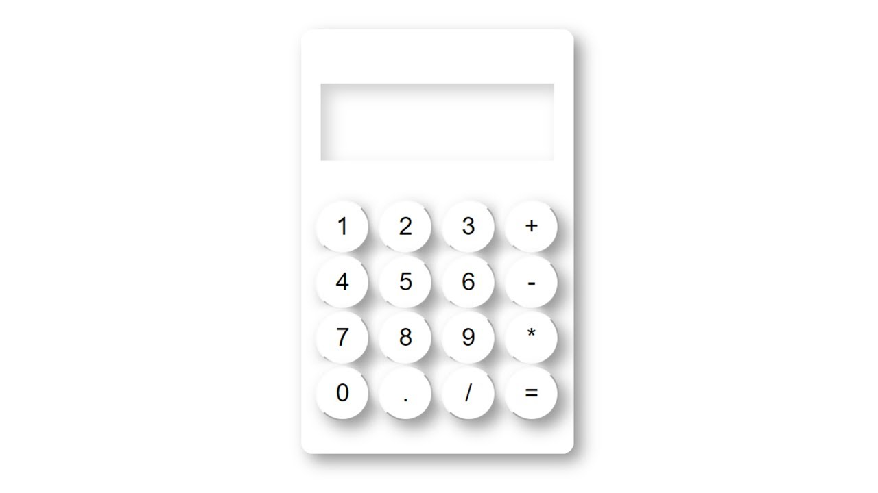 Calculator design by #HTML & #css #reels #shorts - YouTube
