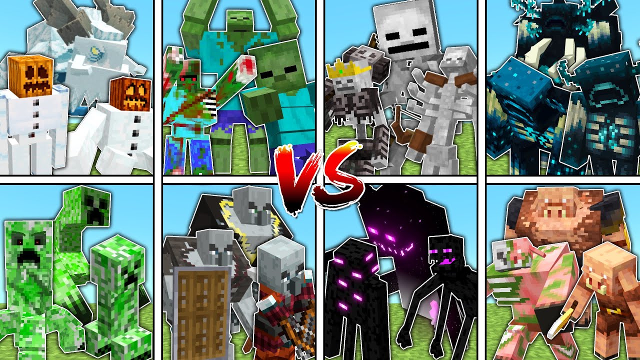 Massive MOB ARMY TOURNAMENT in Minecraft - YouTube