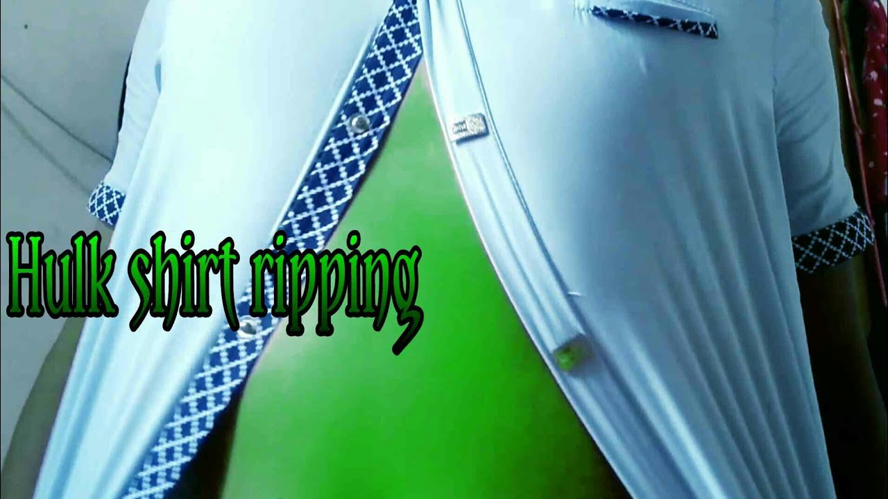 Hulk shirt ripping transformation 2 in real life - YouTube