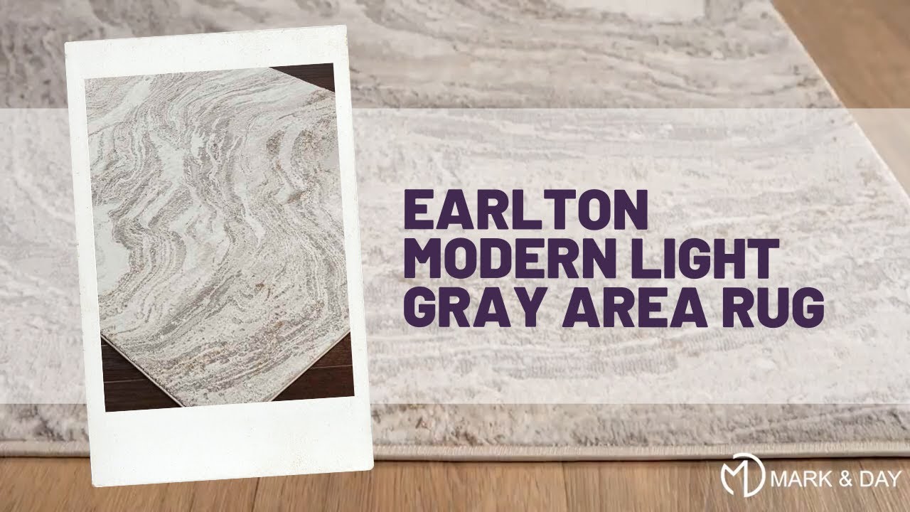 Earlton Modern Light Gray Area Rug - YouTube