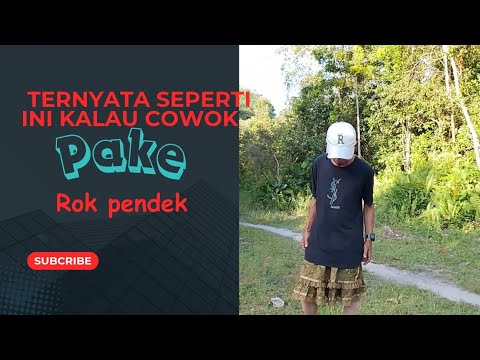 Berasa feminim ketika cowok memakai rok mini