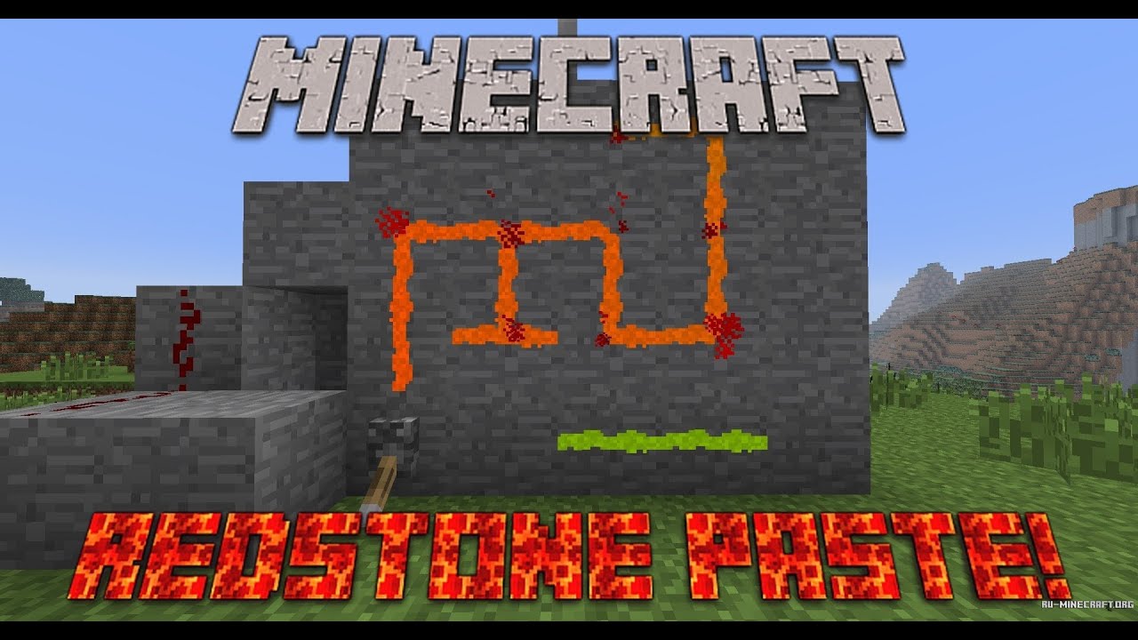 ОБЗОР МОДА 1.8.9 - Redstone Paste - YouTube