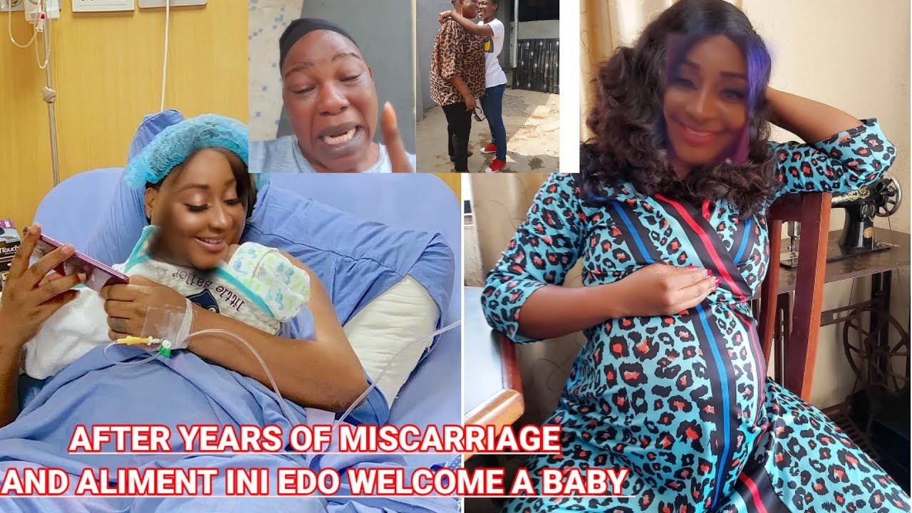 After Years Of Miscarriage Ini Edo Mercy Johnson & Others Welcome Ini ...