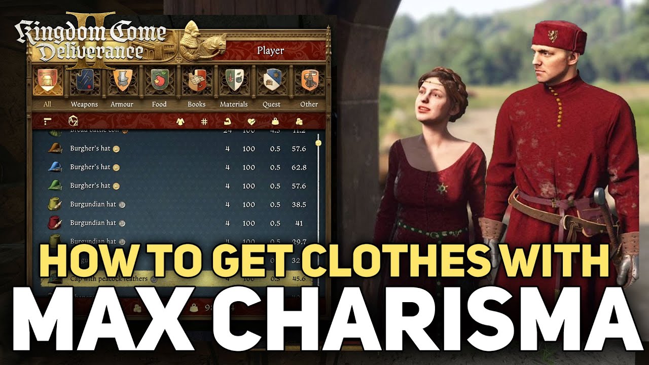 How To Get Clothes With Max Charisma (Wedding Outfit Free) Kingdom Come Deliverance - YouTube