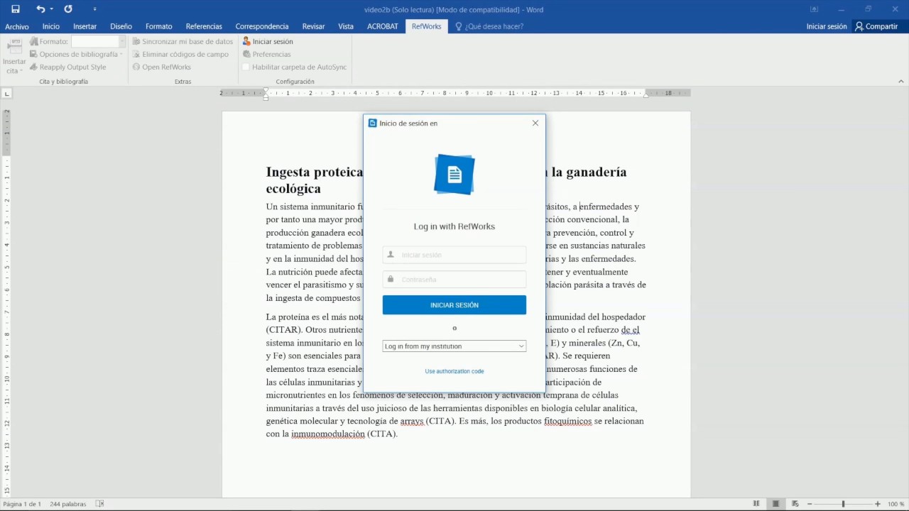 Uso básico de RefWorks ProQuest (II) - YouTube