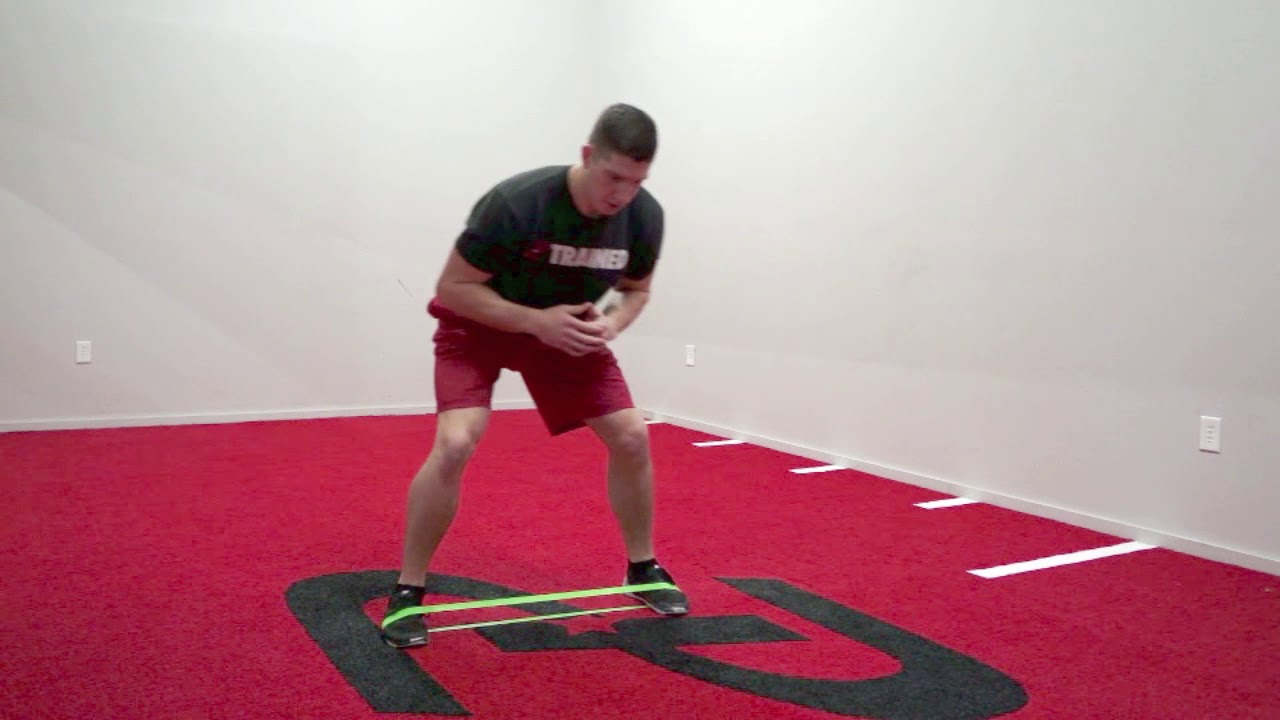 Lateral Band Walks Feet - YouTube