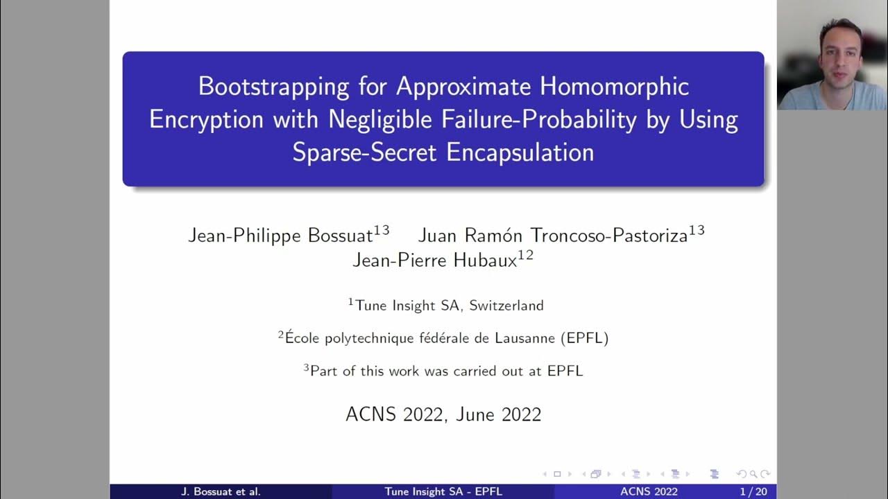 ACNS2022 - Bootstrapping for App.-H.E. with Neg. Fail.-Pr. by Using Sparse-Secret Encapsulation ...