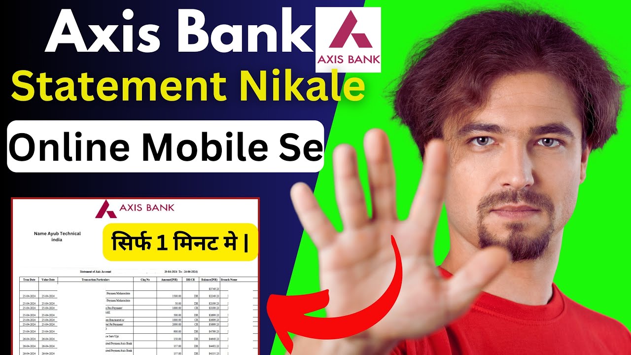 axis bank statement kaise nikale | |How To Download Online Axis Bank ...