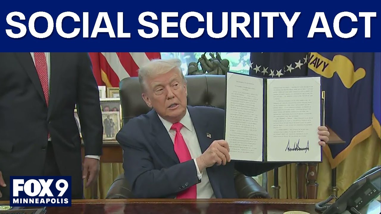 Social Security Act proclamation signed by President Trump on 90th ...