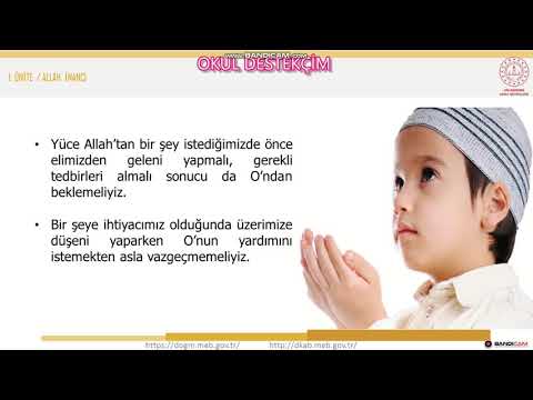 5.Sınıf Din Kültürü 1.Ünite Allah İle İrtibat Dua