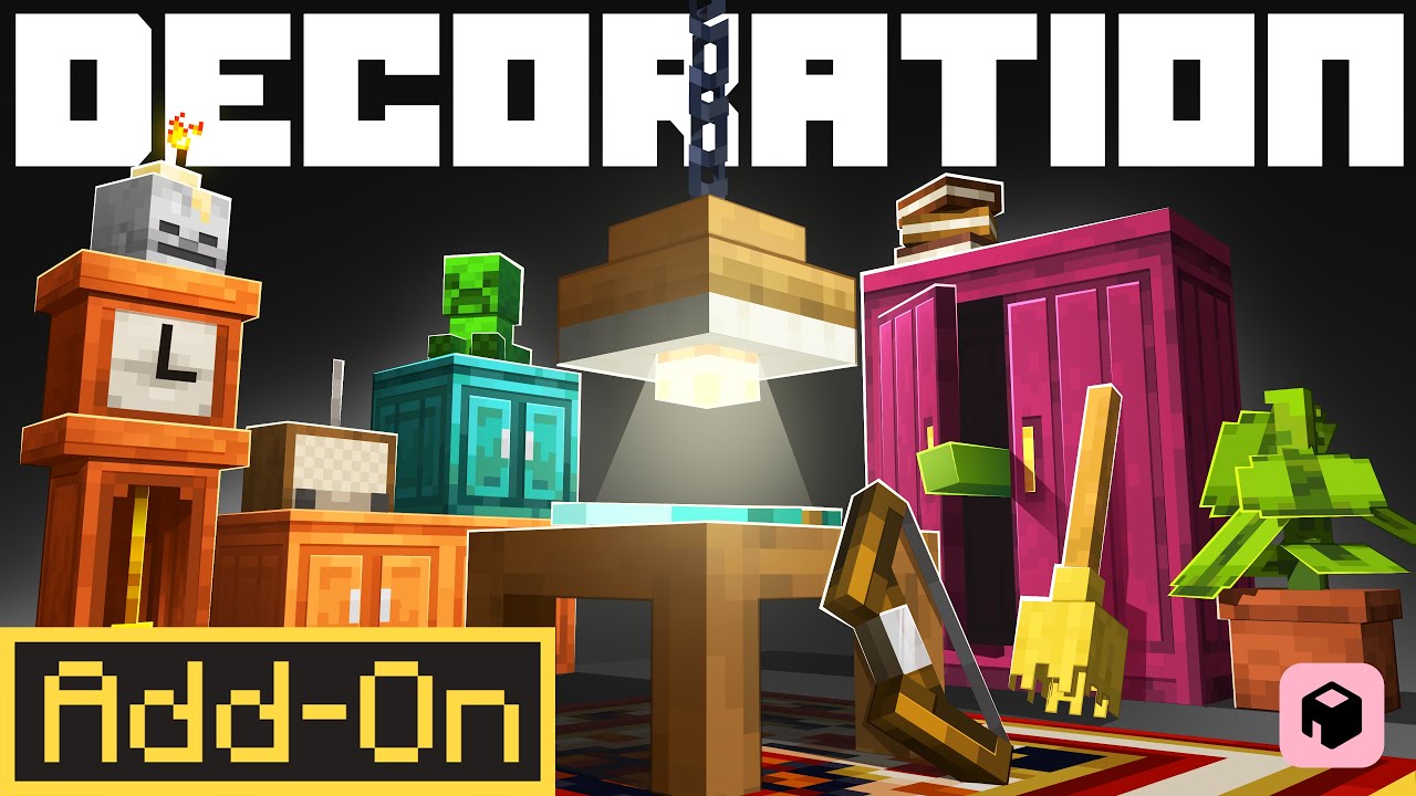 Decoration Add-On - Showcase | Minecraft Bedrock Add-On - YouTube