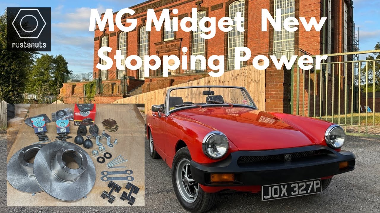 Mindy's Shiny new parts, MG midget new brake discs and pads. - YouTube