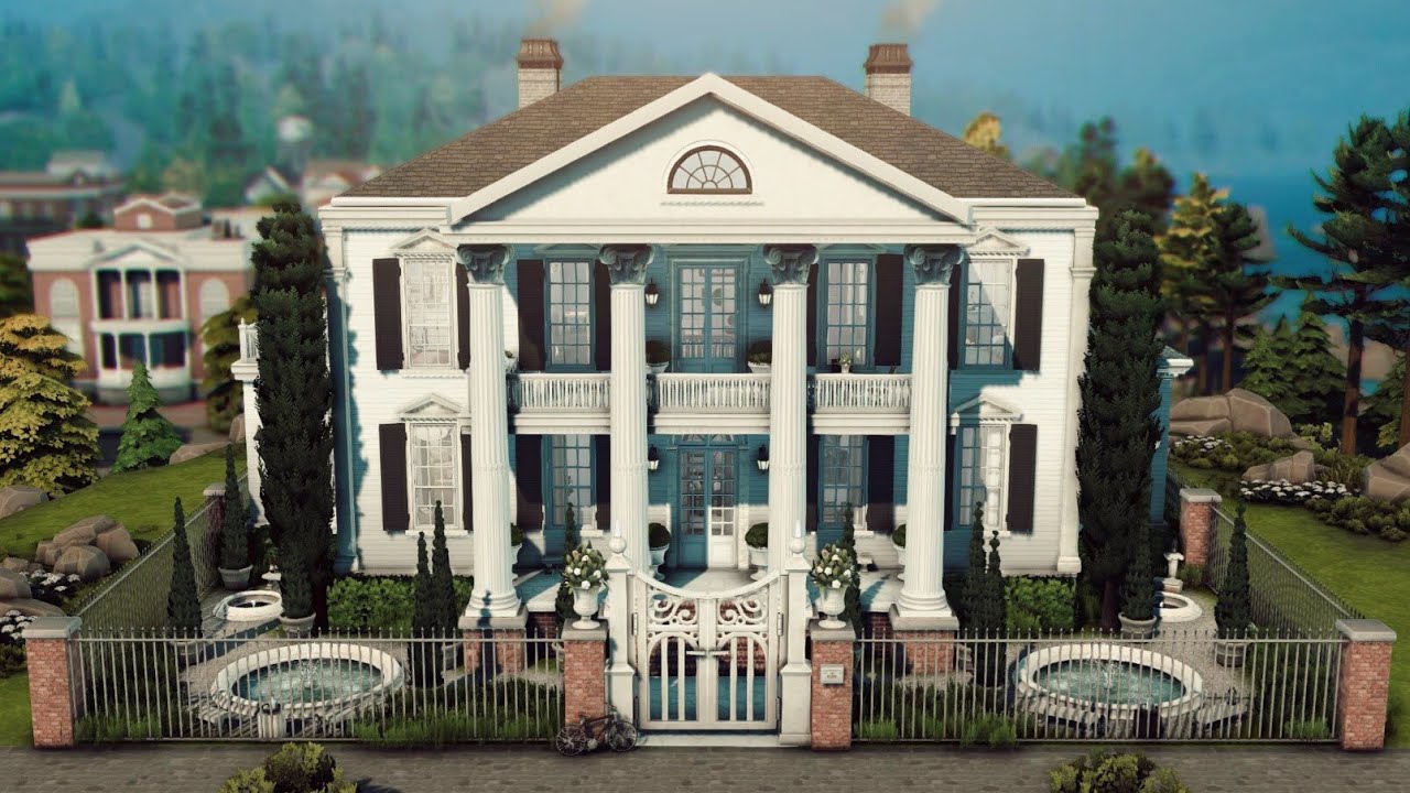 I've built a smaller version of the WHITE HOUSE in THE SIMS 4 || The ...