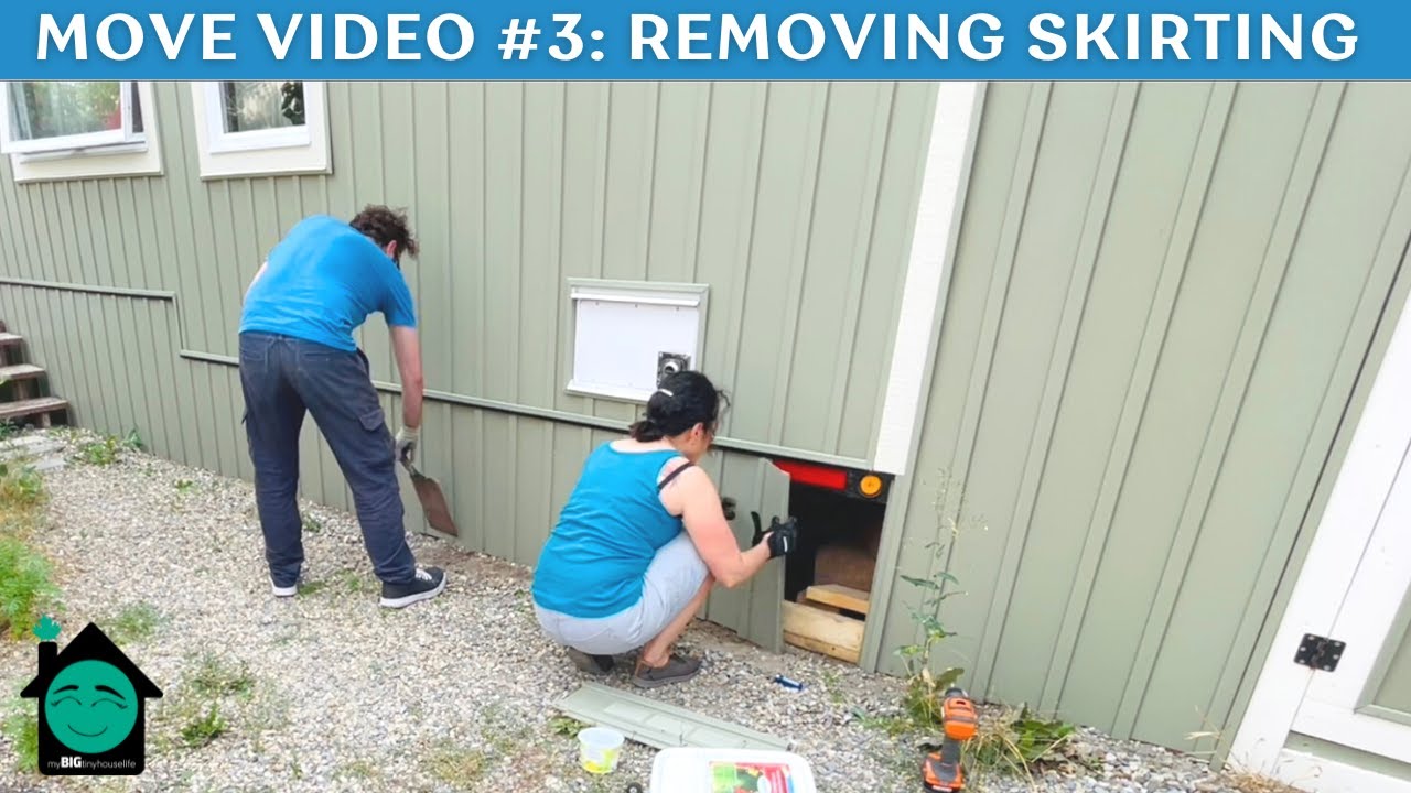 Tiny House Move #3: Removing The Skirting - YouTube