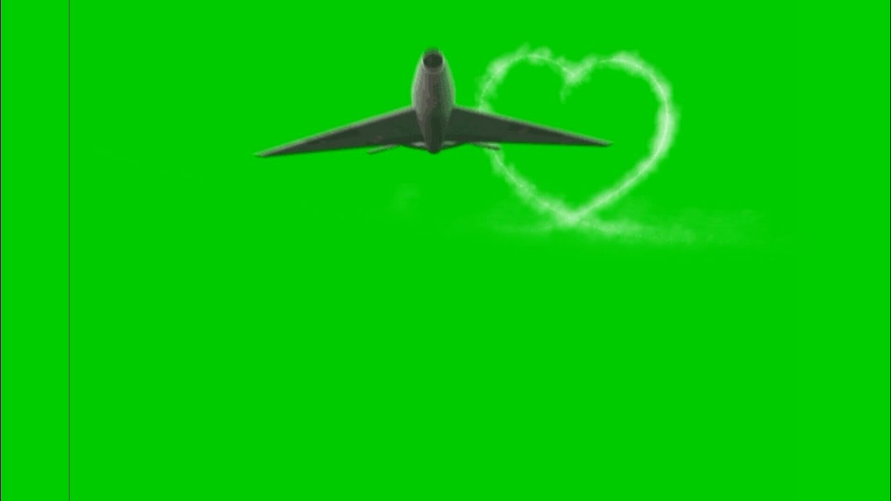 Green screen airplane flying that MUST WATCH by everyone. Green screen ...