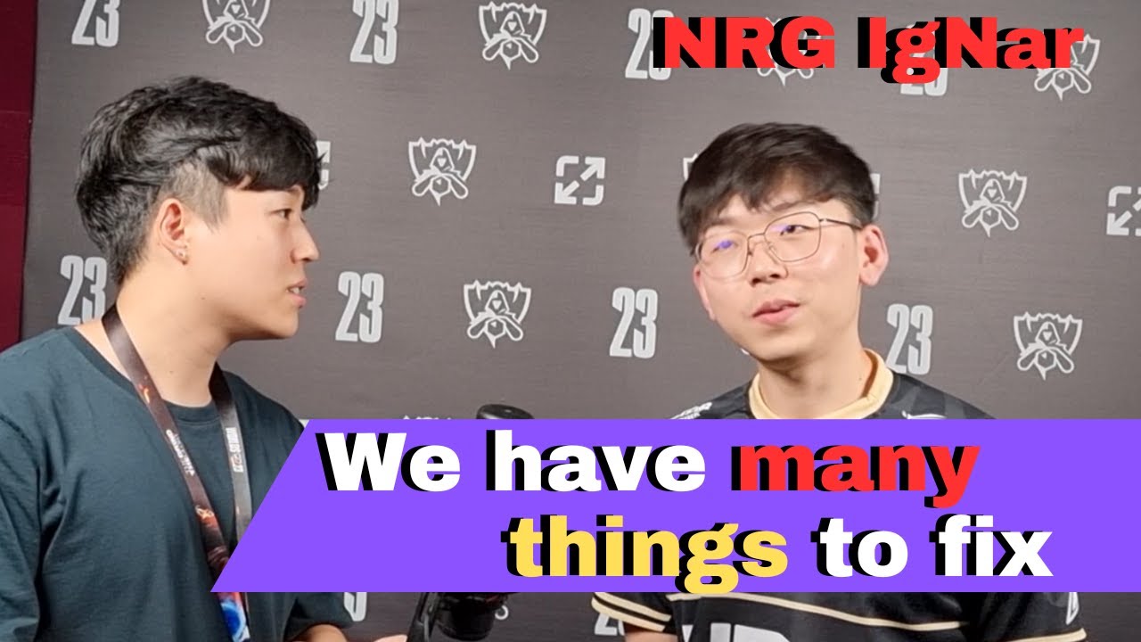 NRG IgNar: "We have MANY things to fix" NRG vs MAD Worlds 2023 - YouTube
