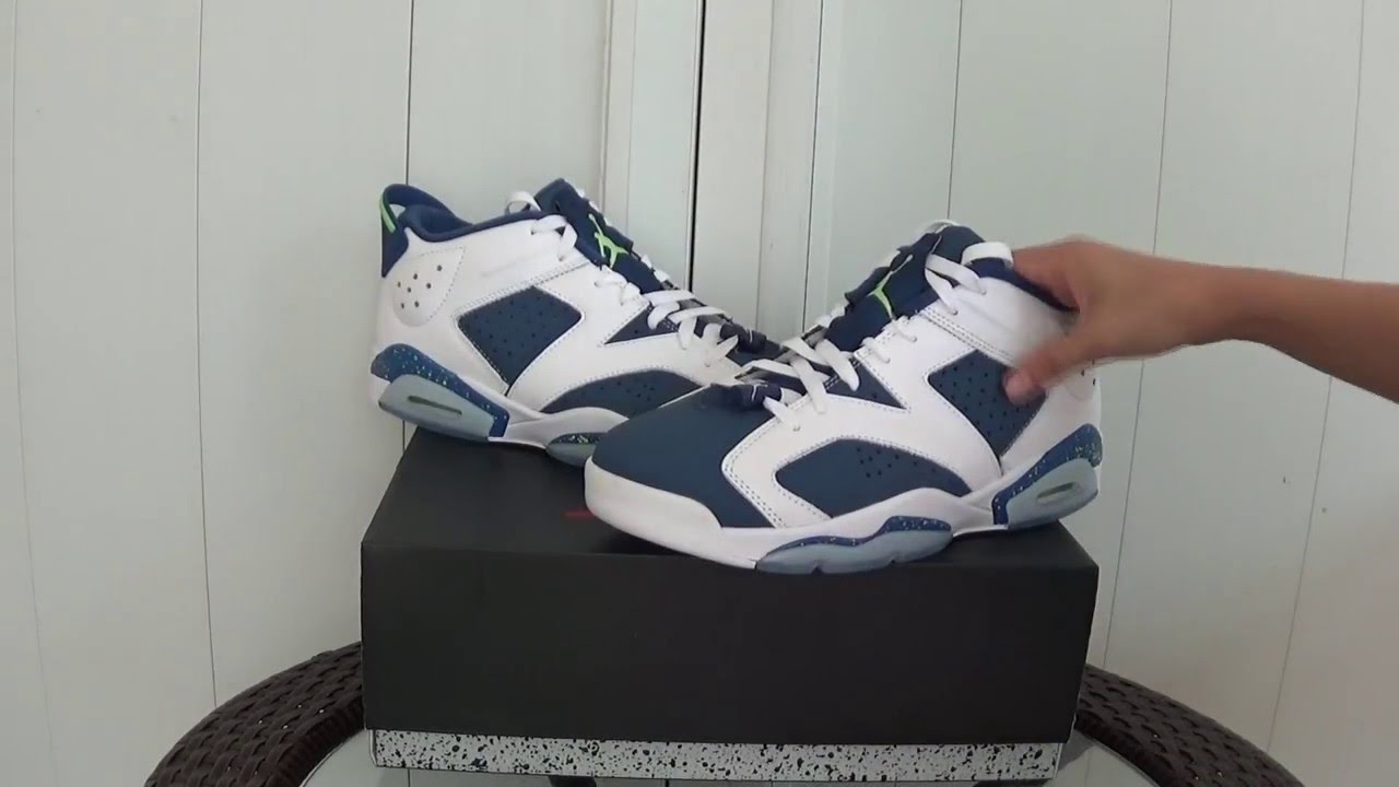 Jordan 6s low green gost - YouTube