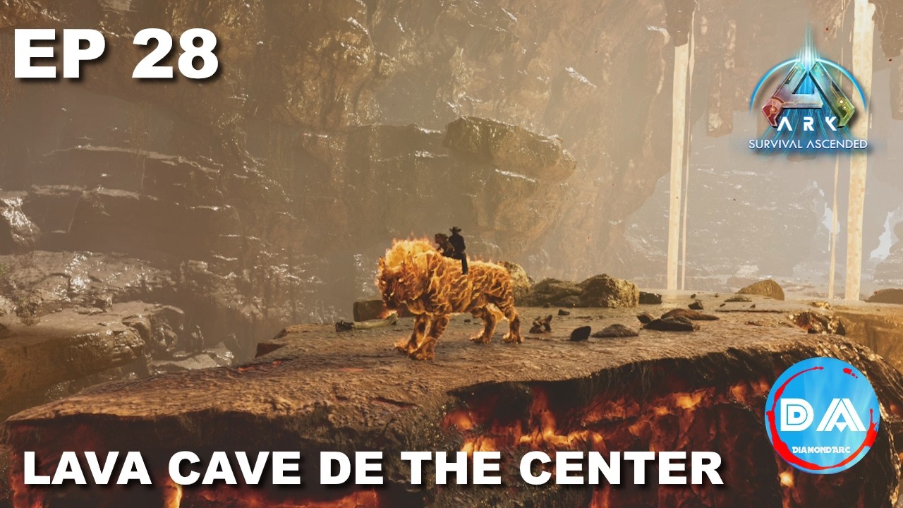 LAVA CAVE DE THE CENTER (ARTEFACT COLLOSE,PUISSANCE,BETE ) ! ARK ...