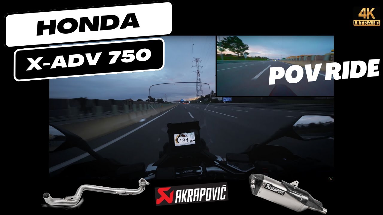 🇵🇹 Honda X-ADV 750 Full Akrapovic Exhaust with Passenger | Testing ...
