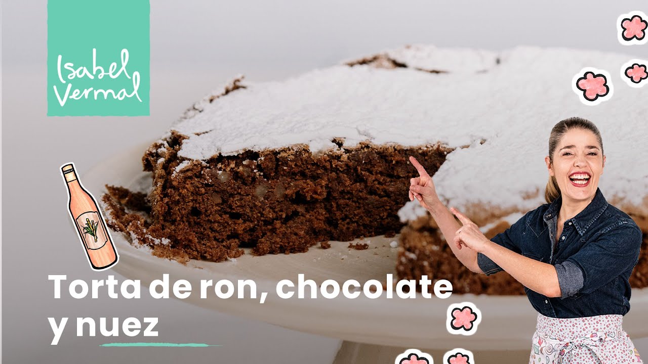 Torta de ron, chocolate y nuez - YouTube