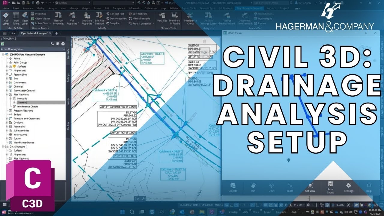 Civil 3D Drainage Analysis Setup: Generic Parts vs Standard Catalog ...