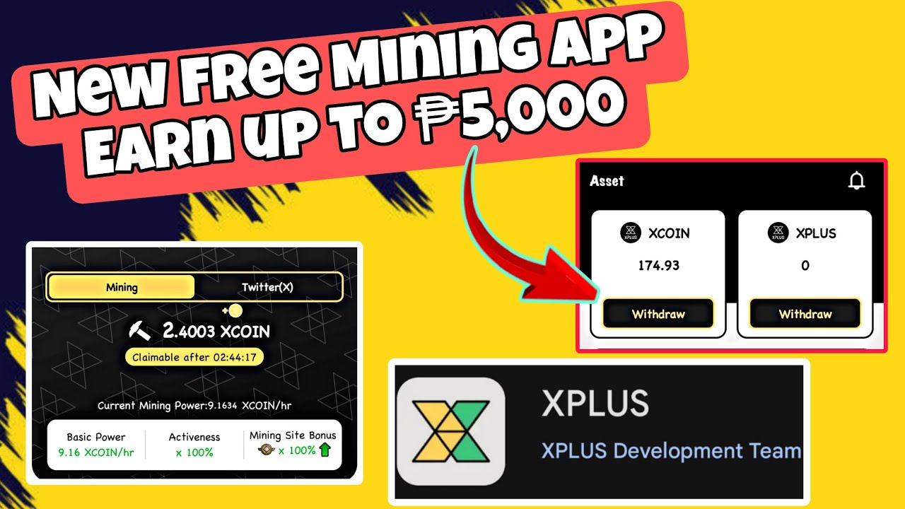 Free Mining Airdrop XPLUS earn up to ₱5,000 no need invest it's all ...