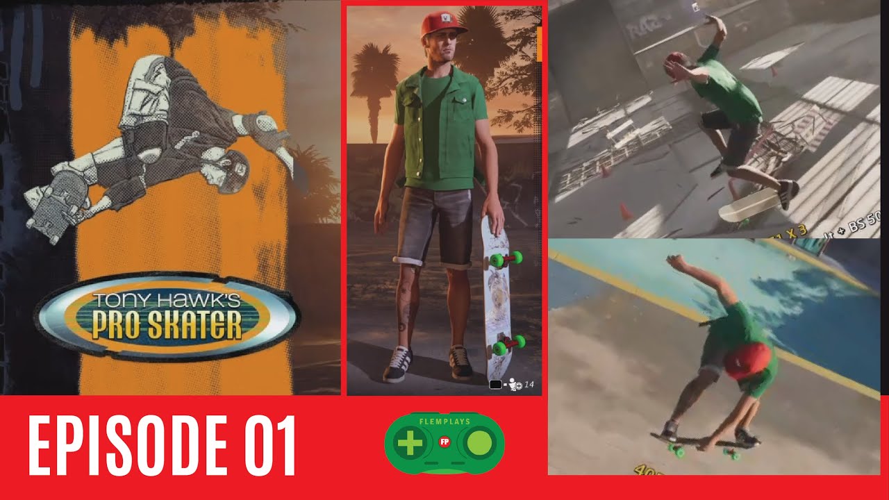 Ep01 Texas Ripper | Tony Hawk's Pro Skater 1 - YouTube