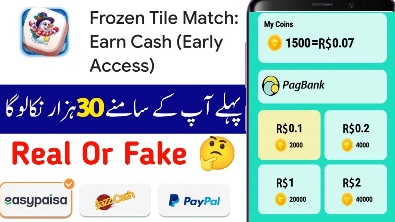 Frozen Tile Match Earn Cash App Real Or Fake | Frozen Tile Match Earn ...