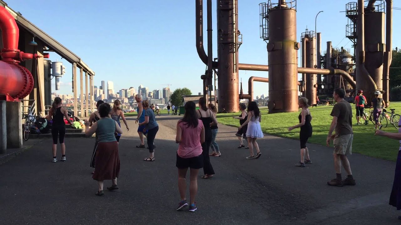 Rehearsing for the Solstice Parade in Gas Works Park - YouTube