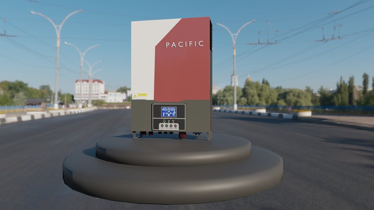 3D Product in Blender animation Solar inverter pacific - YouTube