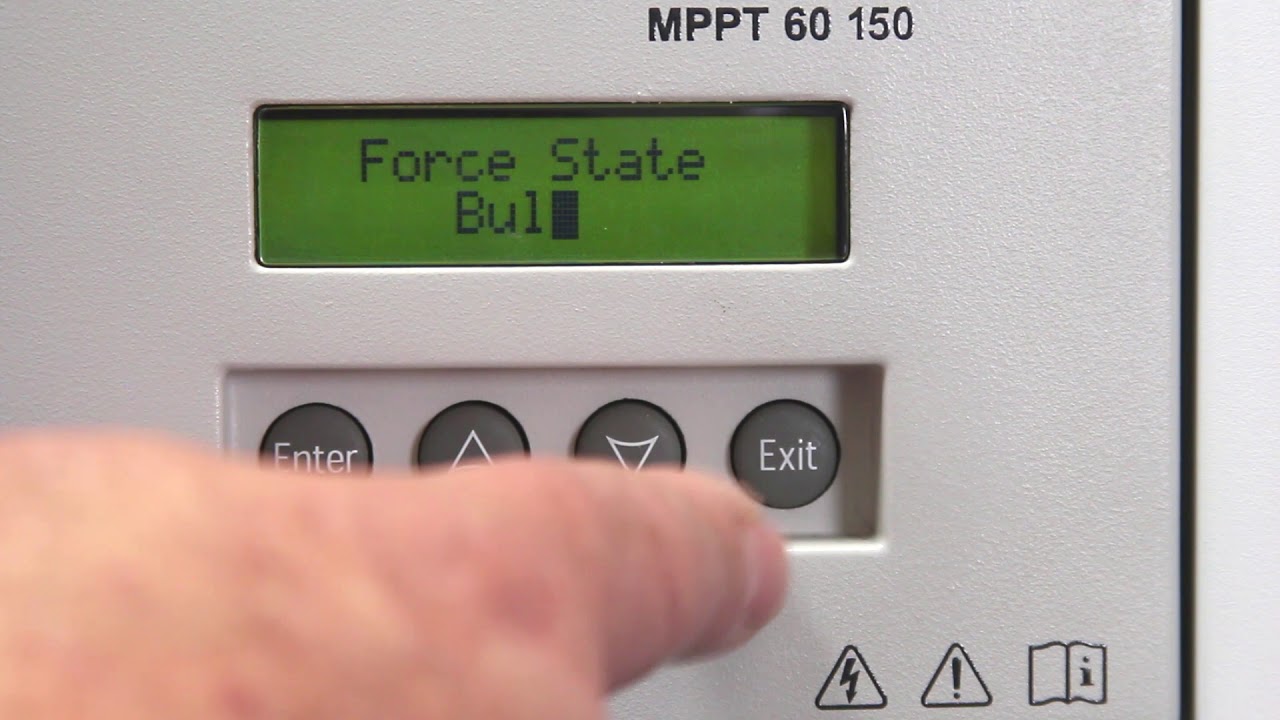 Conext MPPT 60 150 - Product Knowledge Series Part 2 - Menu Structure ...