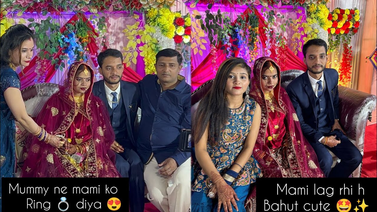 Mummy ne mami ko 💍ring diya || (mami lag rhi h bahut cute 🤩 ...