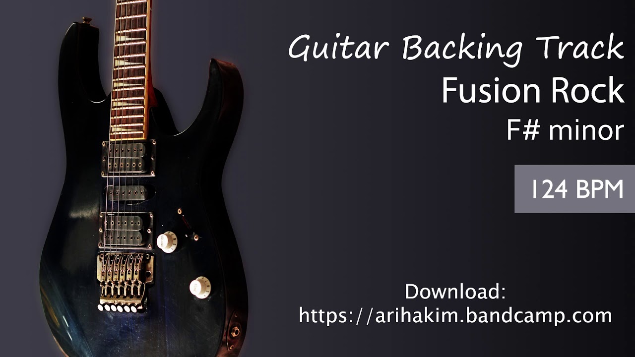 Guitar Backing Track - Fusion Rock in F# Minor 124 BPM - YouTube Music