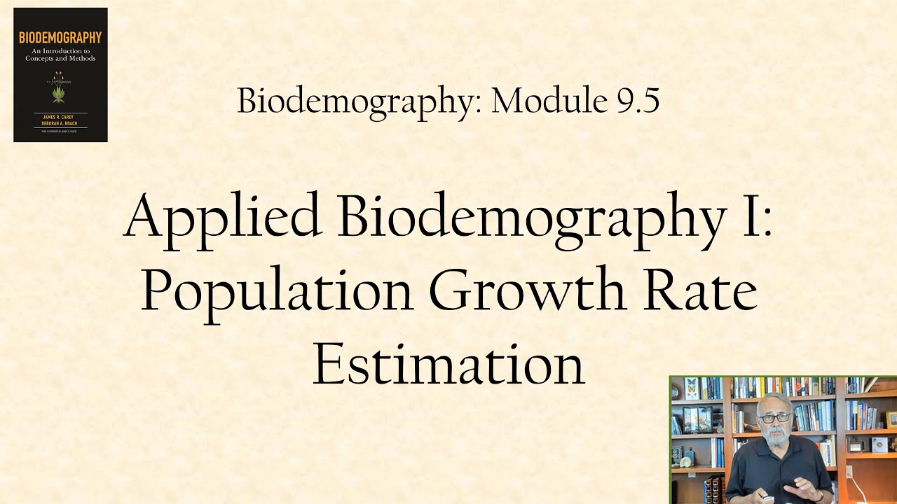 Applied Biodemography I: Population growth rate estimation - YouTube