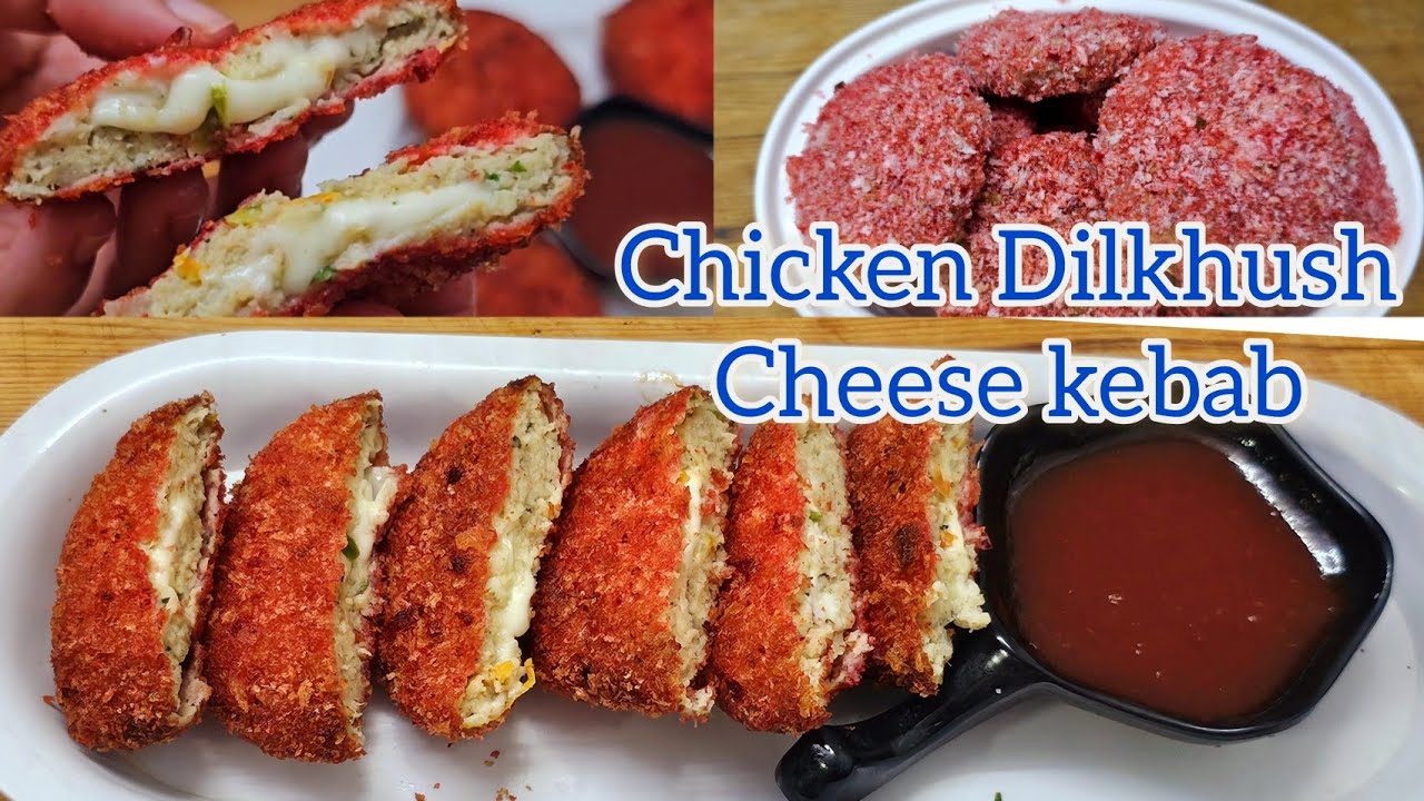 chicken Dilkhush cheese kebab recipe | Dilkhush kebab recipe | chicken ...