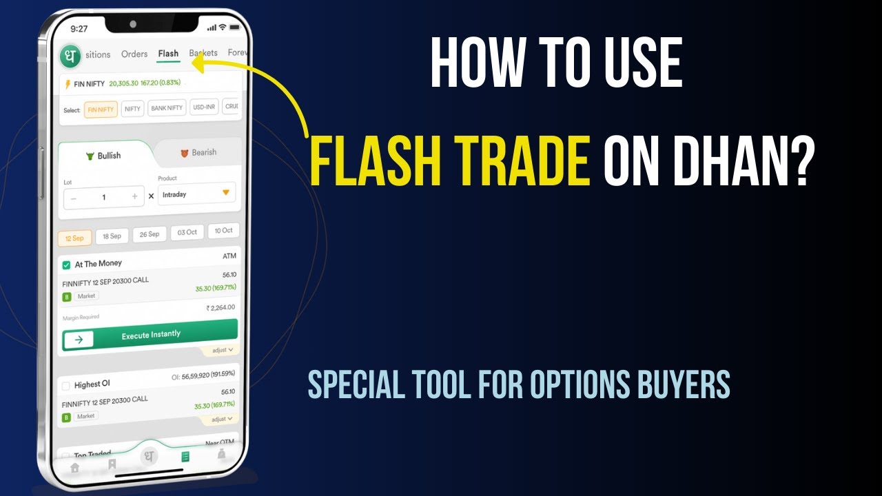 How to Use Flash Trade on DHAN? | Special Tool for Options Traders | Digital Trader - YouTube